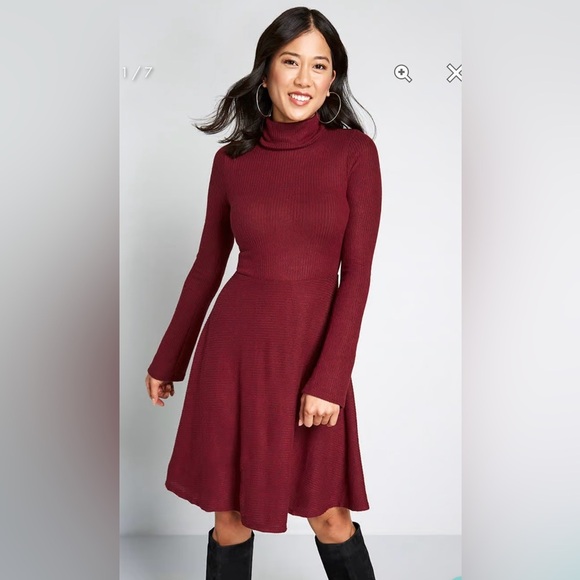 Modcloth | Dresses | Nwot Modcloth Idyllic Arrangement Sweater Dress In ...